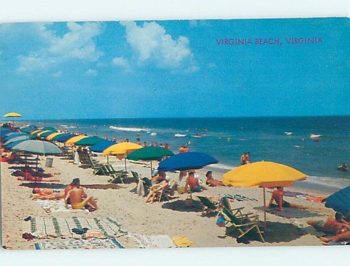 Pre-1980 BEACH SCENE Virginia Beach Virginia VA : make an offer G5965 ...