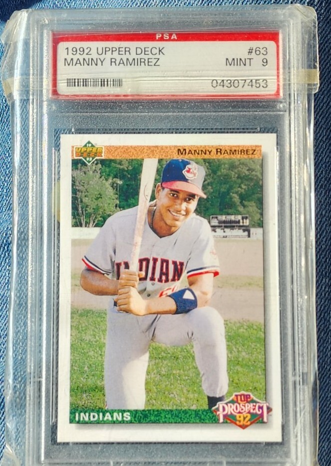 1992 Upper Deck - MANNY RAMIREZ - Rookie Card #63 - CLEVELAND INDIANS ...