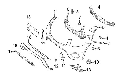 Genuine OEM Grille for Mercedes 2538850122 | eBay