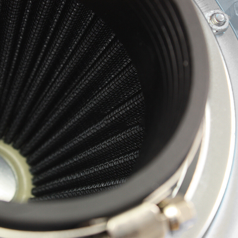Universal Carbon Fiber 3" 76mm Car SUV High Flow Cold Air Intake Filter ...