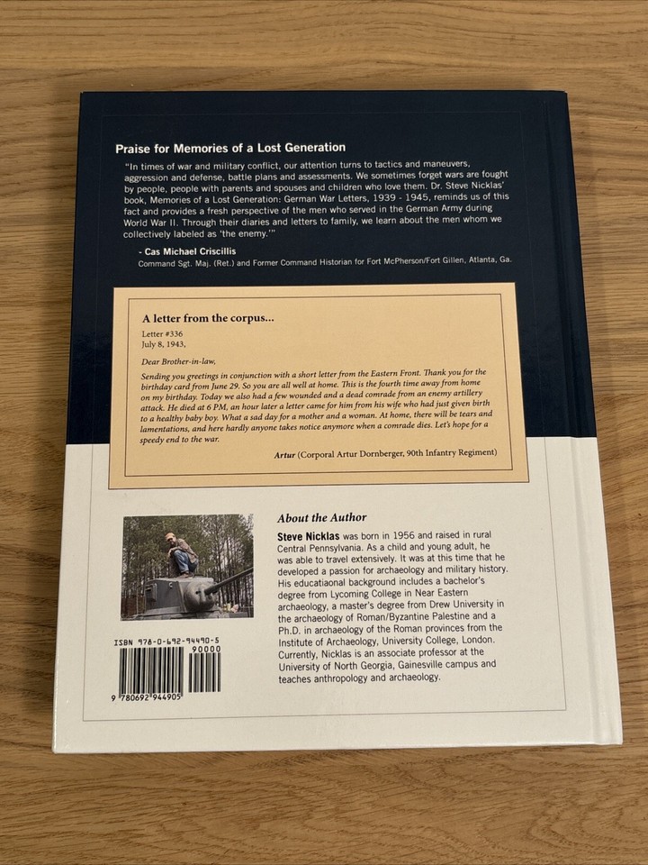 Memories of a Lost Generation: German War Letters, 1939 - 1945 ...