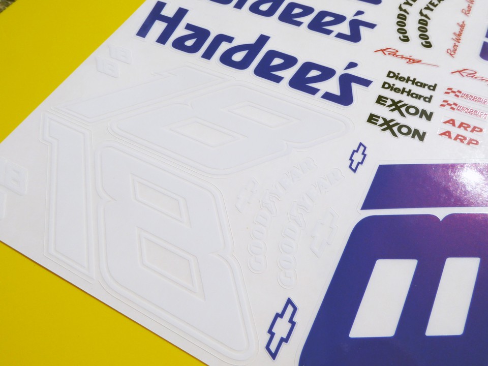 10th scale RC Nascar race car 'Days Of Thunder' HARDEE'S Decals ...