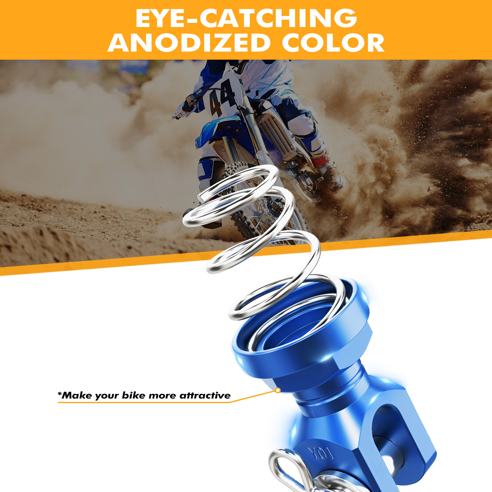 Rear Brake Return Spring Kit Brake Clevis For Yamaha YZ 125 250 250X ...