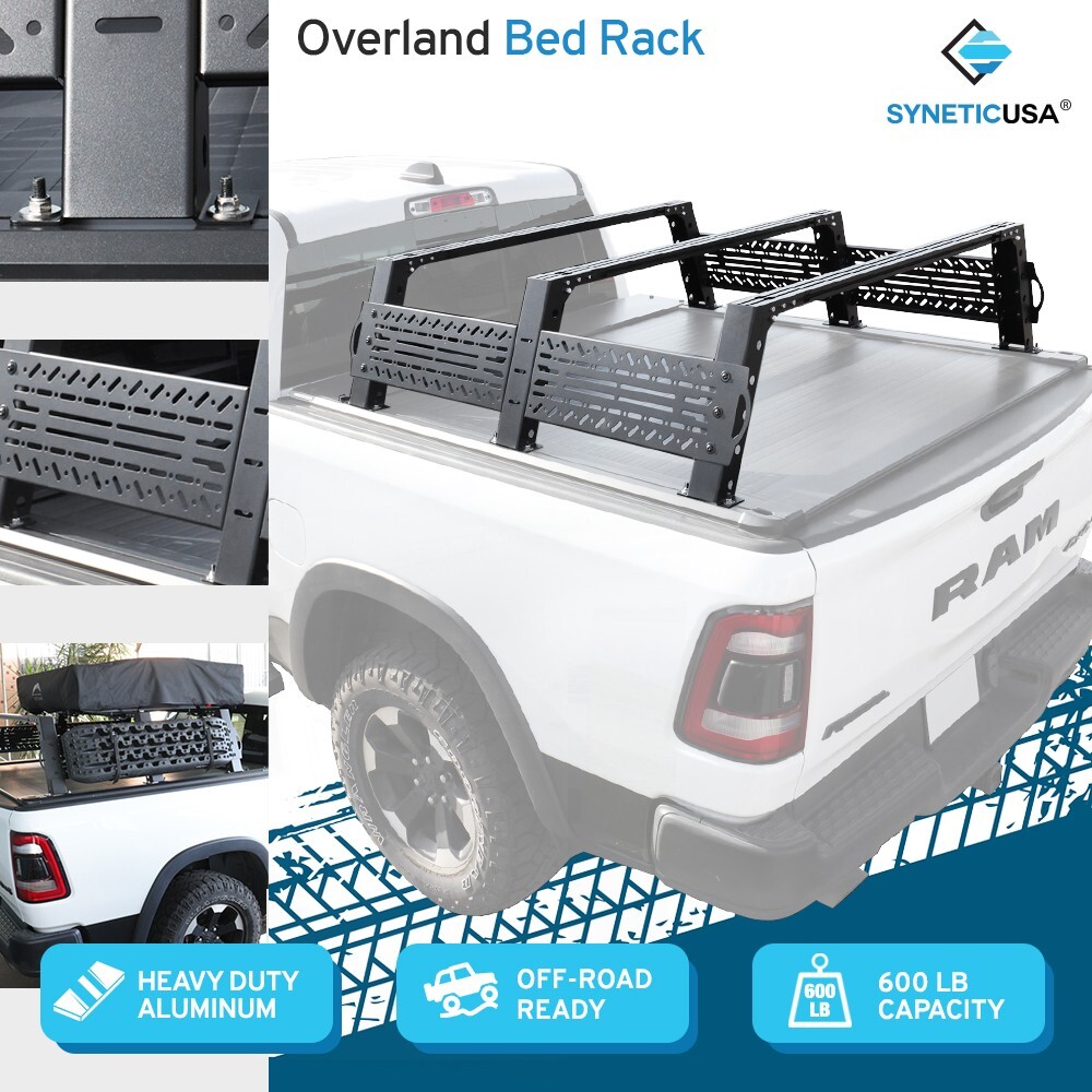 OFF-ROAD-BUILT MATTE BLACK ALUMINUM LENGTH-ADJUSTABLE OVERLAND RACK | eBay