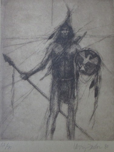 WESTERN and NATIVE AMERICAN ARTIST, LARRY FODOR, PLAINS INDIAN ...
