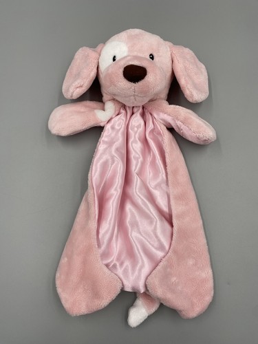 Baby Gund Huggybuddy Pink Rose Lovey Puppy Dog Security Blanket Satin ...