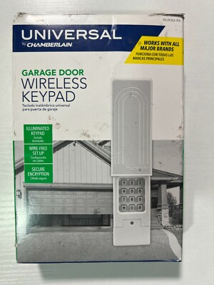 Universal by Chamberlain - Garage Door WIRELESS KEYPAD - KLIK2U-P2 ...