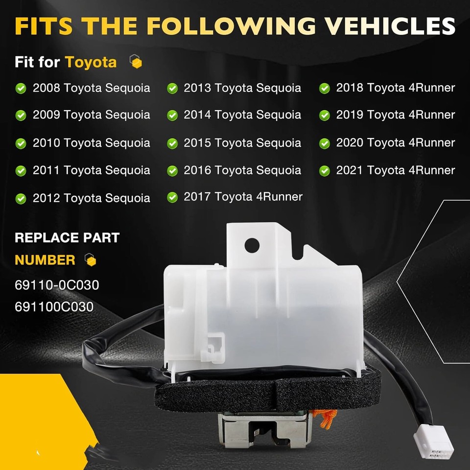Rear Liftgate Hatch Lock Latch Actuator For 2008-2021 Toyota Sequoia ...