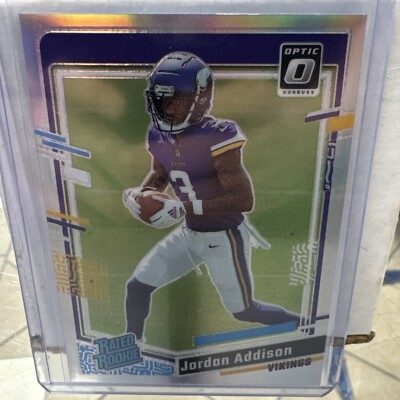Jordan Addison 2024 Optic Football Holo Refractor #271 Vikings | eBay