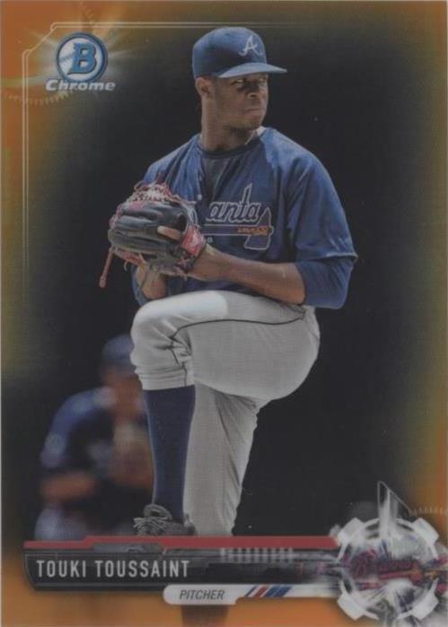 2017 Bowman Draft - Chrome Touki Toussaint #BDC-129 Orange Refractor ...