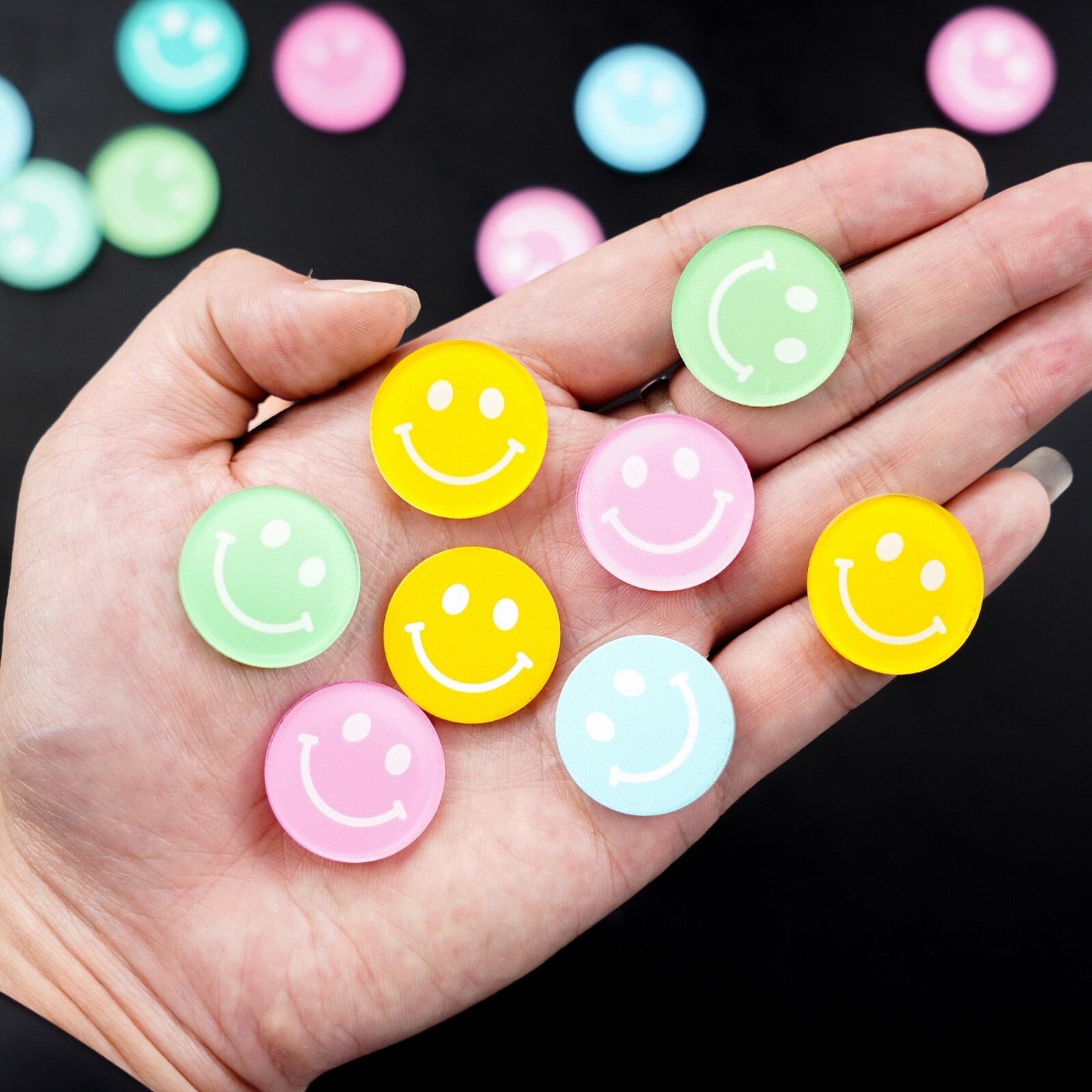 6" 9" 11" Magnetic Behavior Reward Jar Smiley Face Tokens Training Jar ...