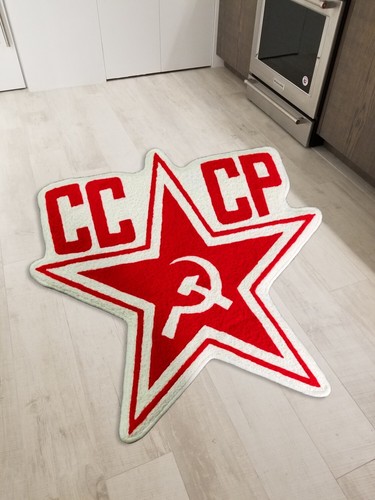 Vintage USSR CCCP Soviet Union Floor Mat Area Runner Rug Living Room ...