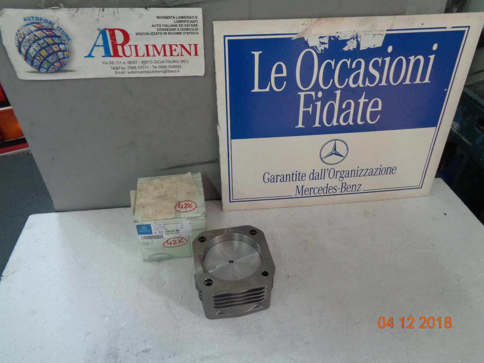 A5411300208 CILINDRO C/PISTONE COMPRESSORE ARIA MERCEDES TRUCK ACTROS ...