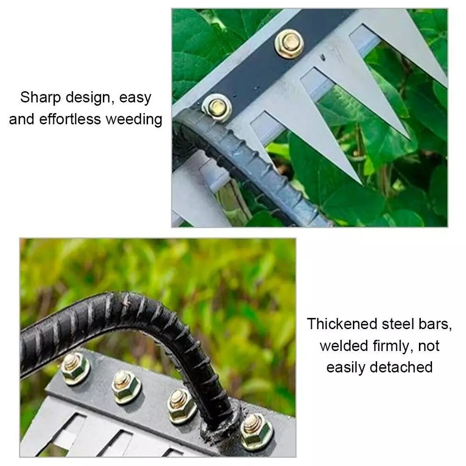 6/7/8 Teeth Carbon Steel Garden Weeding Rake, Garden Rakes Metal Heavy ...