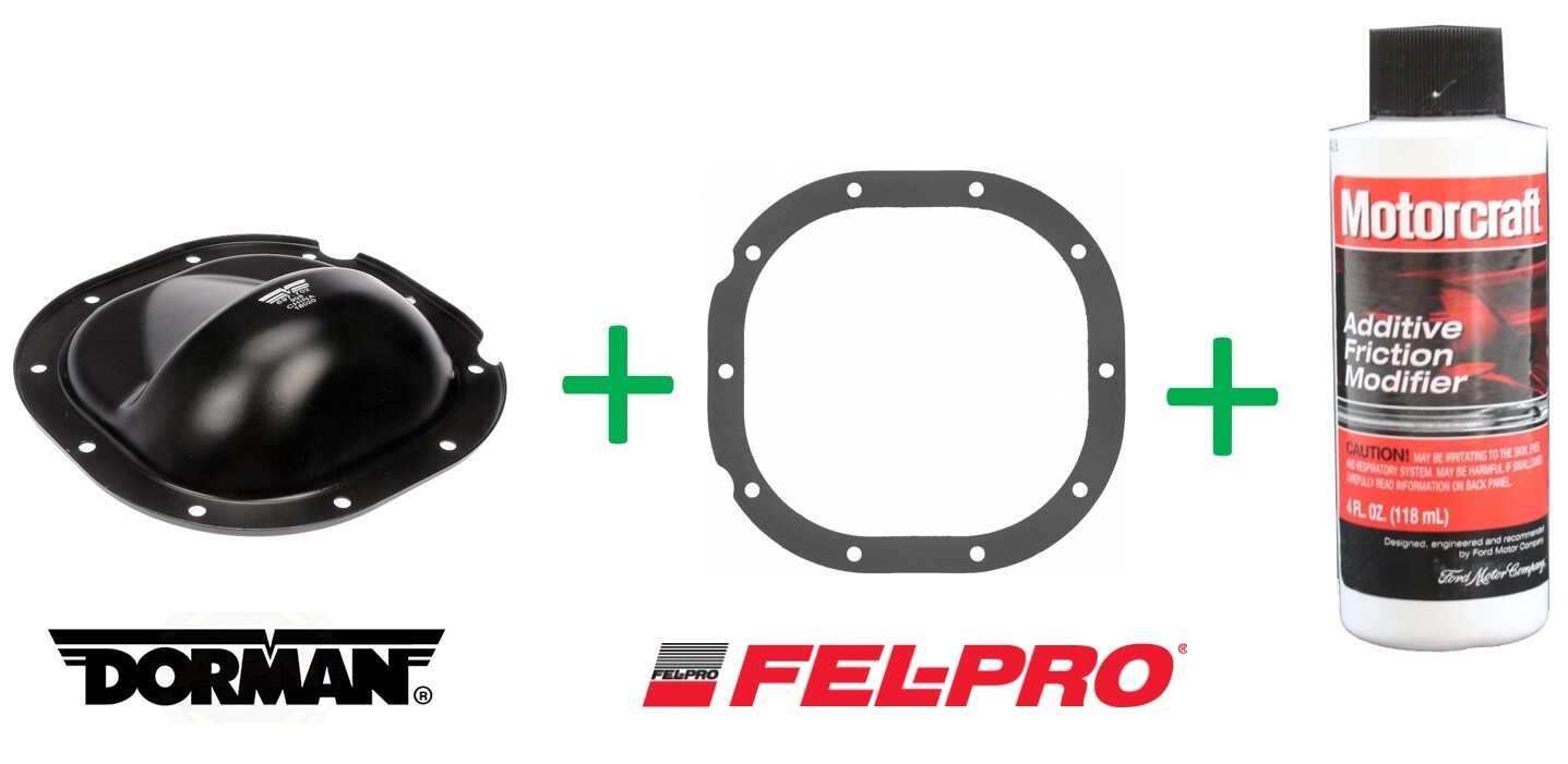 Kit Dorman Rear Differential Cover Gasket Friction Modifier for Ford 8. ...