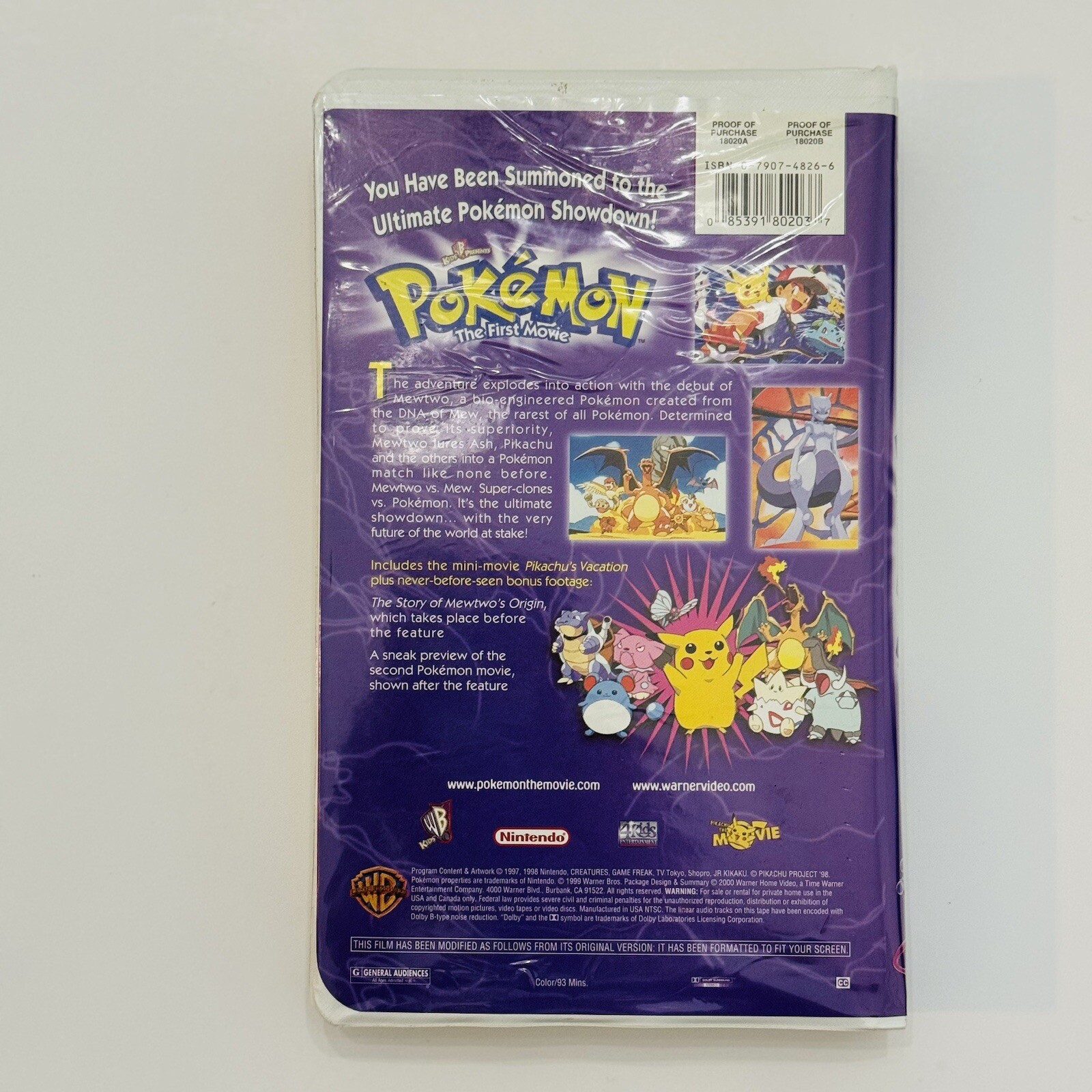 Pokémon The First Movie (VHS) | eBay