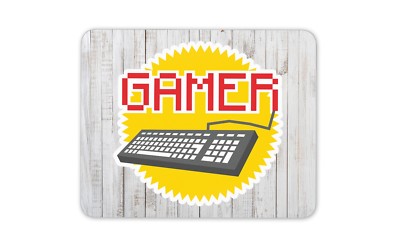 Retro Gamer Mouse Mat Pad - Commodore Keyboard Gaming Fun Gift PC ...