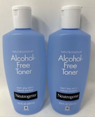 2 Neutrogena Facial Toner Alcohol Free Hypoallergenic 8.5 oz Sensitive ...