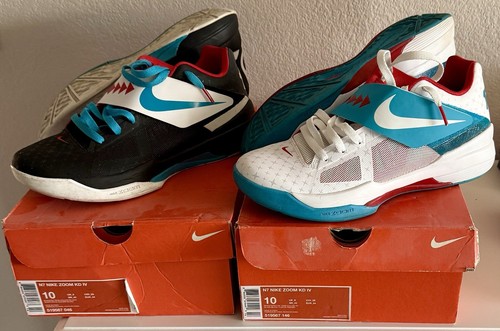 Nike Zoom KD 4 N7 Men’s Size 10 Black AND White Pair Combo (SUPER CLEAN ...