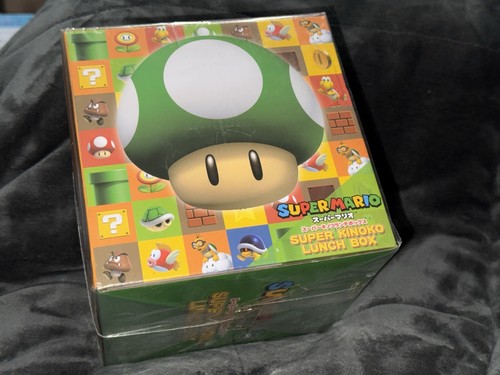 Super Mario 1Up Green Mushroom Lunch Box Kids Food Container ...