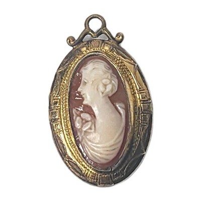 Vintage Gold Tone Cameo Locket Pendant | eBay