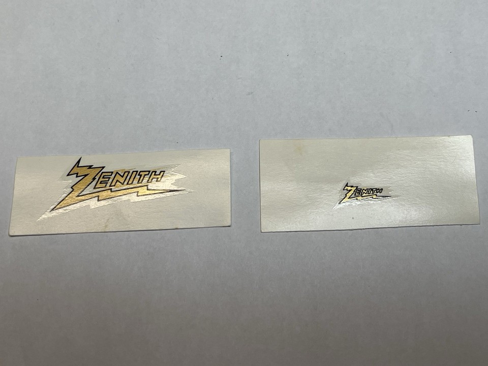 - 2- Zenith Radio Logo Water Slide Decal Sticker- For Wood Tube Radio ...