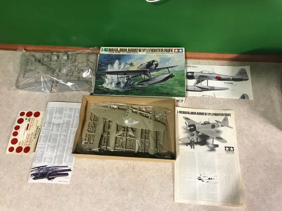 Model Kit UNUSED NEW -Tamiya 1/48 Nakajima A6M2-N Type2 Float Plane ...
