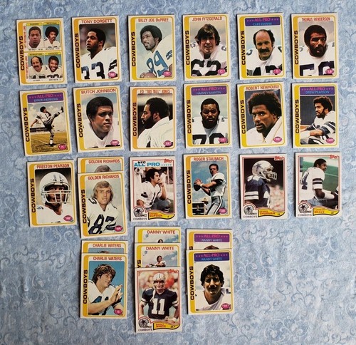 LT 26 Topps Football 1977+COWBOYS~Tony Dorsett,Roger Staubach,Cliff ...