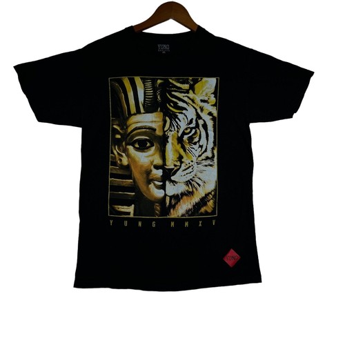 YUNG Wiz Khalifa Black Tiger Pharaoh MMXV Hip Hop Streetwear T Shirt ...