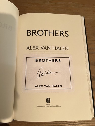 BROTHERS ALEX VAN HALEN SIGNED AUTOGRAPHED Book | eBay