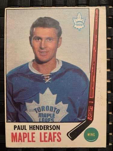 1969-70 O-Pee-Chee Hockey #47 Paul Henderson Toronto Maple Leafs - EX ...