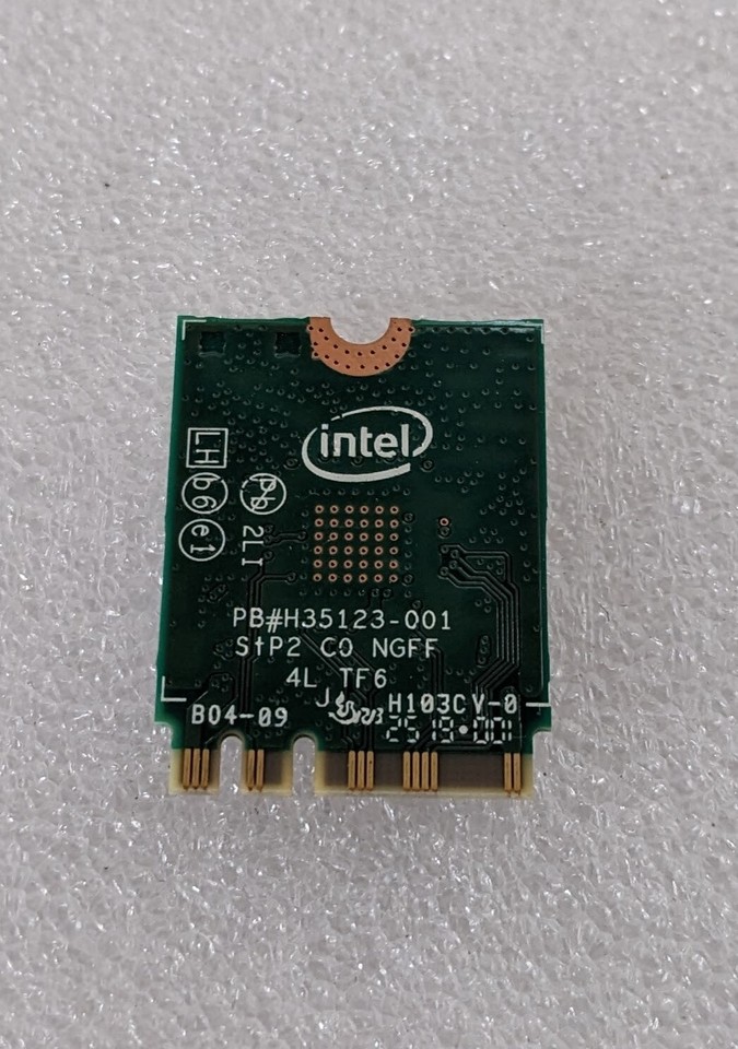 Intel Dual Band Wireless-AC 3165 3165NGW 802.11AC WiFi + Bluetooth 4.0 ...