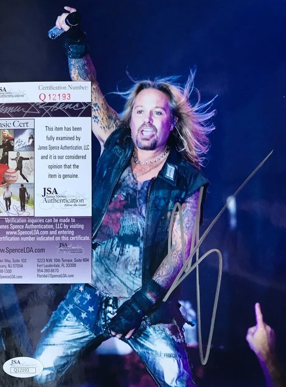 Vince Neil Autographed Memorabilia | Signed Photo, Jersey, Collectibles ...