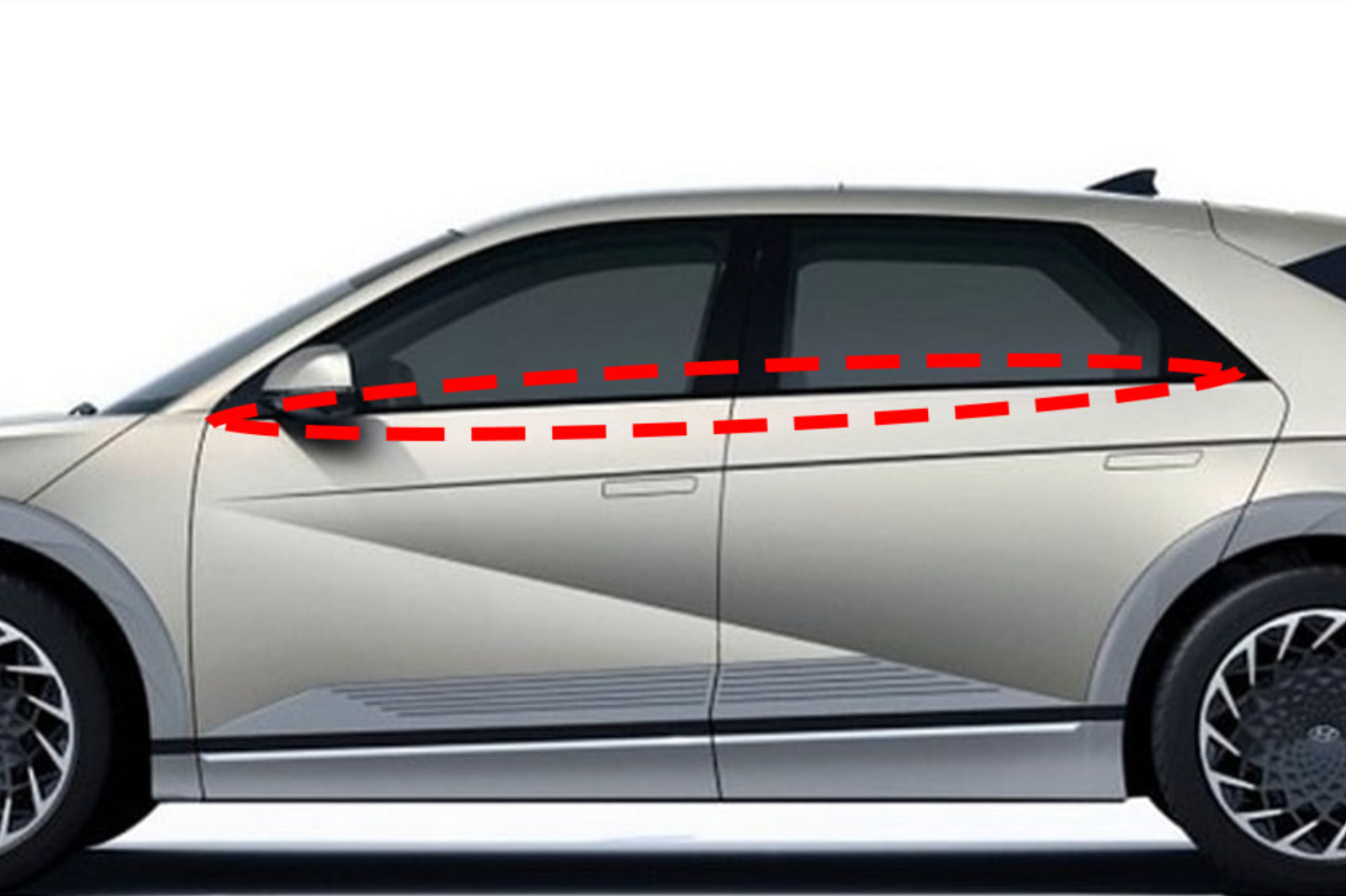 OEM 83210-GI010 W/STRIP ASSY-RR DR BELT O/S LH Left for Hyundai Ioniq 5 ...