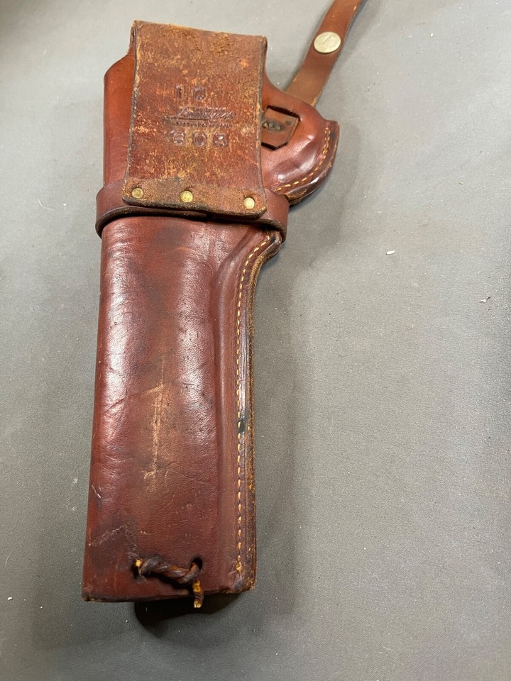 Vtg. George Lawrence Brown Leather Holster 603 - 1C 6015 | eBay