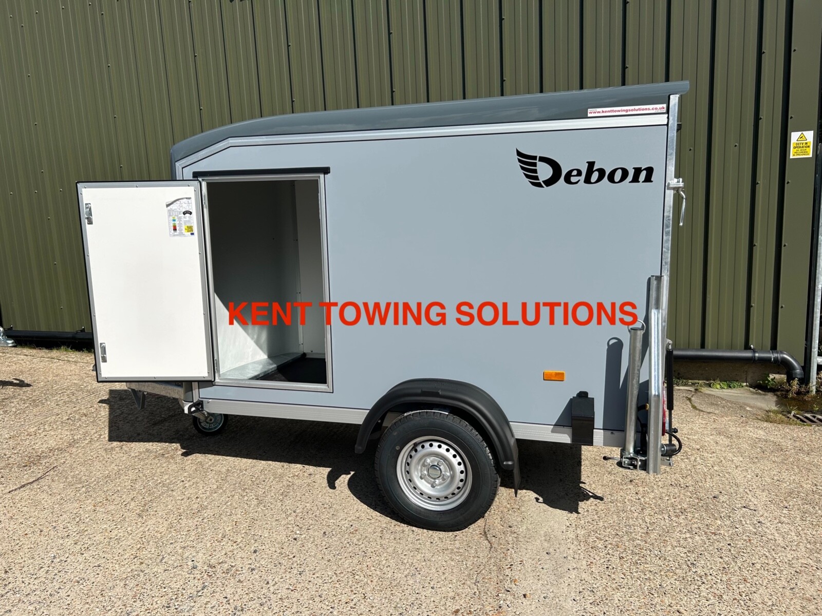 New Debon C255 Box Trailer Van Bike Quad 1300KG MGW INC SIDE DOOR AND ...
