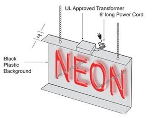 BRAND NEW "PERM & COLOR" 37x20x3 REAL NEON SIGN w/CUSTOM OPTIONS 10365 ...