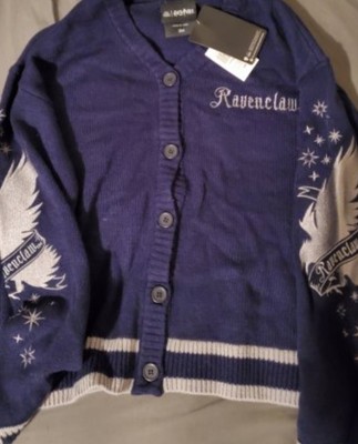 Harry Potter Ravenclaw Navy Blue Cardigan Sweater Womens Sz S ...