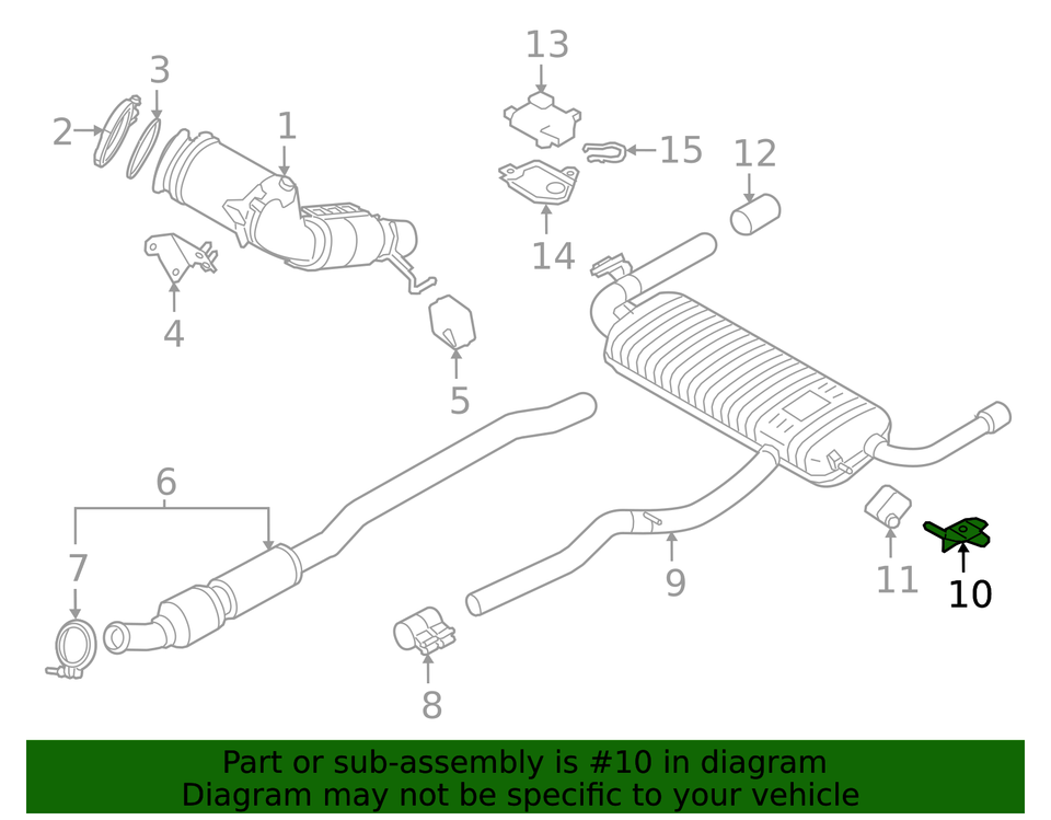 Genuine BMW Exhaust System Hanger Bracket 18-30-5-A06-AB8 | eBay