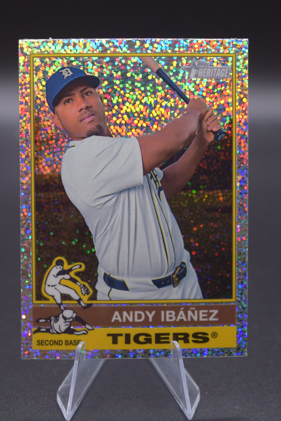 2025 Topps Heritage - Andy Ibanez #94 Chrome Silver Sparkle Refractor ...