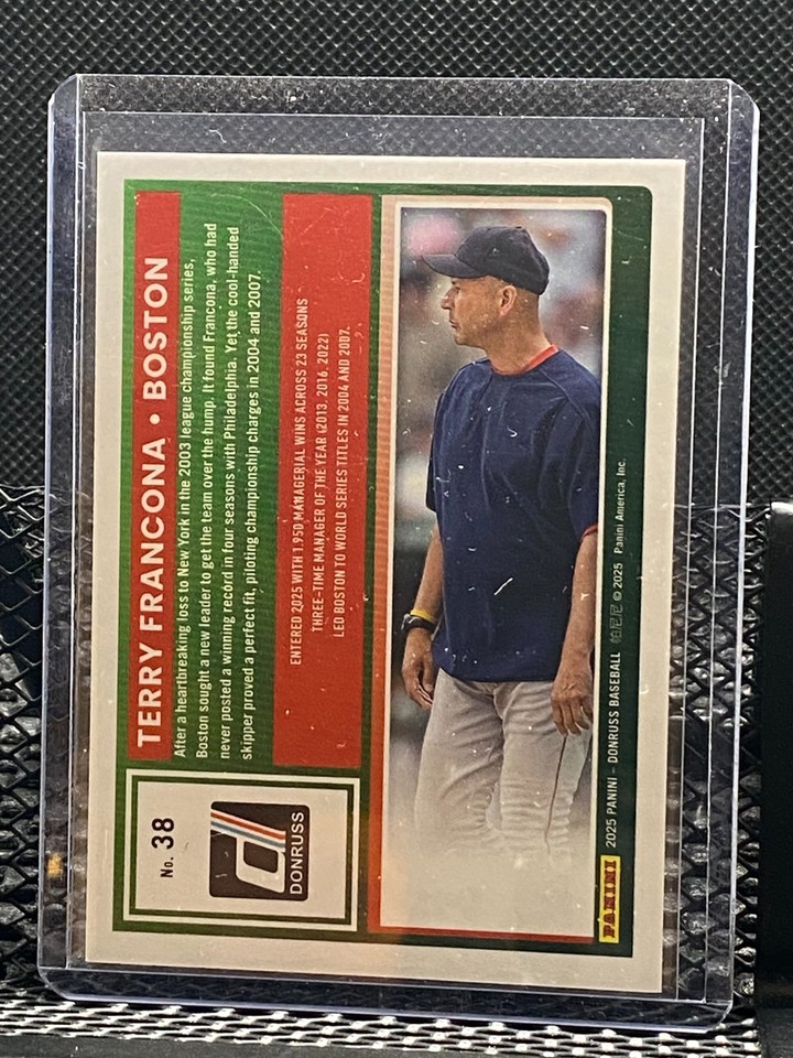 Terry Francona 2025 Donruss Blue #27/149 - Red Sox | eBay
