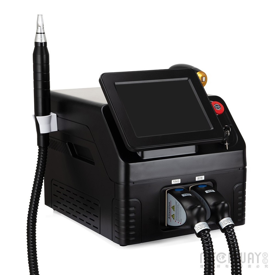 2IN1 755nm 808nm 1064nm Diode Laser Hair Removal Pico Tattoo IPL NG YAG ...