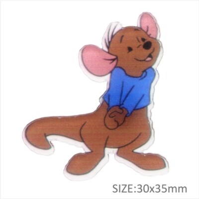 5 pc. Planar Resin Flatback Bow Center 1190270 Pooh Roo Cartoon ...