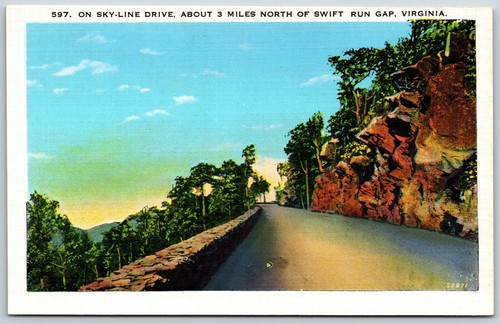 Sky Line Drive About 3 Miles North of Swift Run Gap, Virginia ...