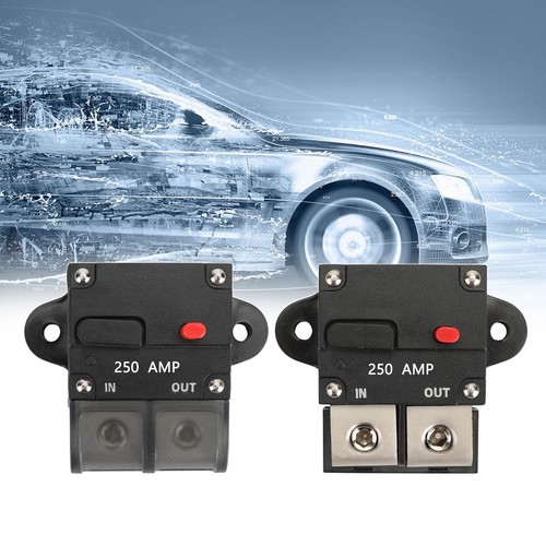250A Amp Manual Reset Inline Circuit Breaker Fuse Terminal Block Marine ...