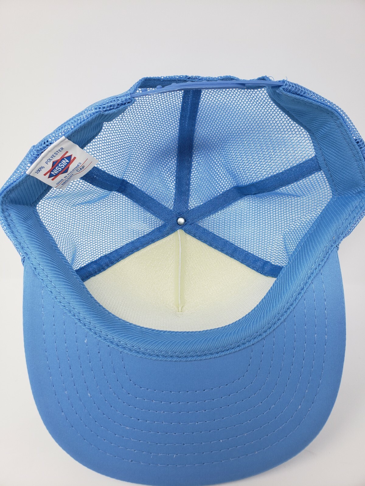 *NEW* Vintage Baby Blue Nissin ball cap Hat snapback … - Gem