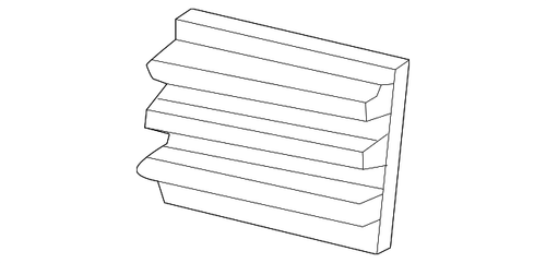 Genuine GM Black Front Bumper Fascia Tow Eye Access Hole Cover 84341210 ...