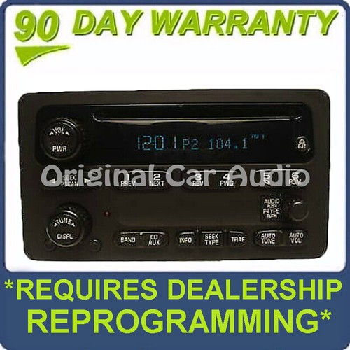 GMC Yukon Sierra CHEVY Avalanche Suburban Tahoe Radio CD Player 03 04 ...