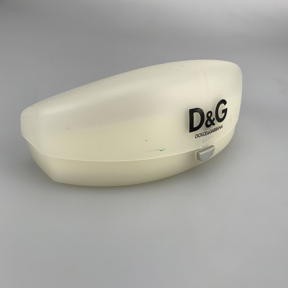 Dolce & Gabbana Case Hardcase Clamshell White Clear Plastic Click Lock ...