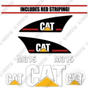 Caterpillar M315 Decal Kit Excavator Decals Reproduction Stickers - 3M ...